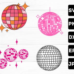 Disco Ball SVG Bundle, Retro Dance Party Designs (digital Files) - Etsy