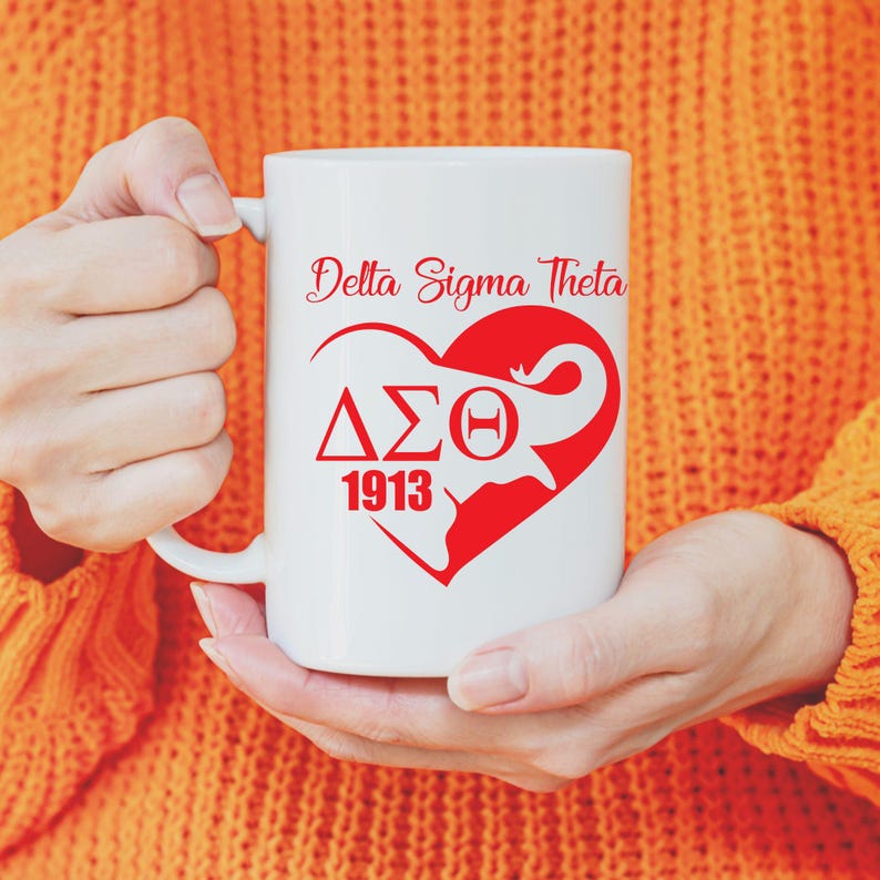 Delta Sigma Theta SVG Bundle: Sorority Greek Letters, Hand Sign ...