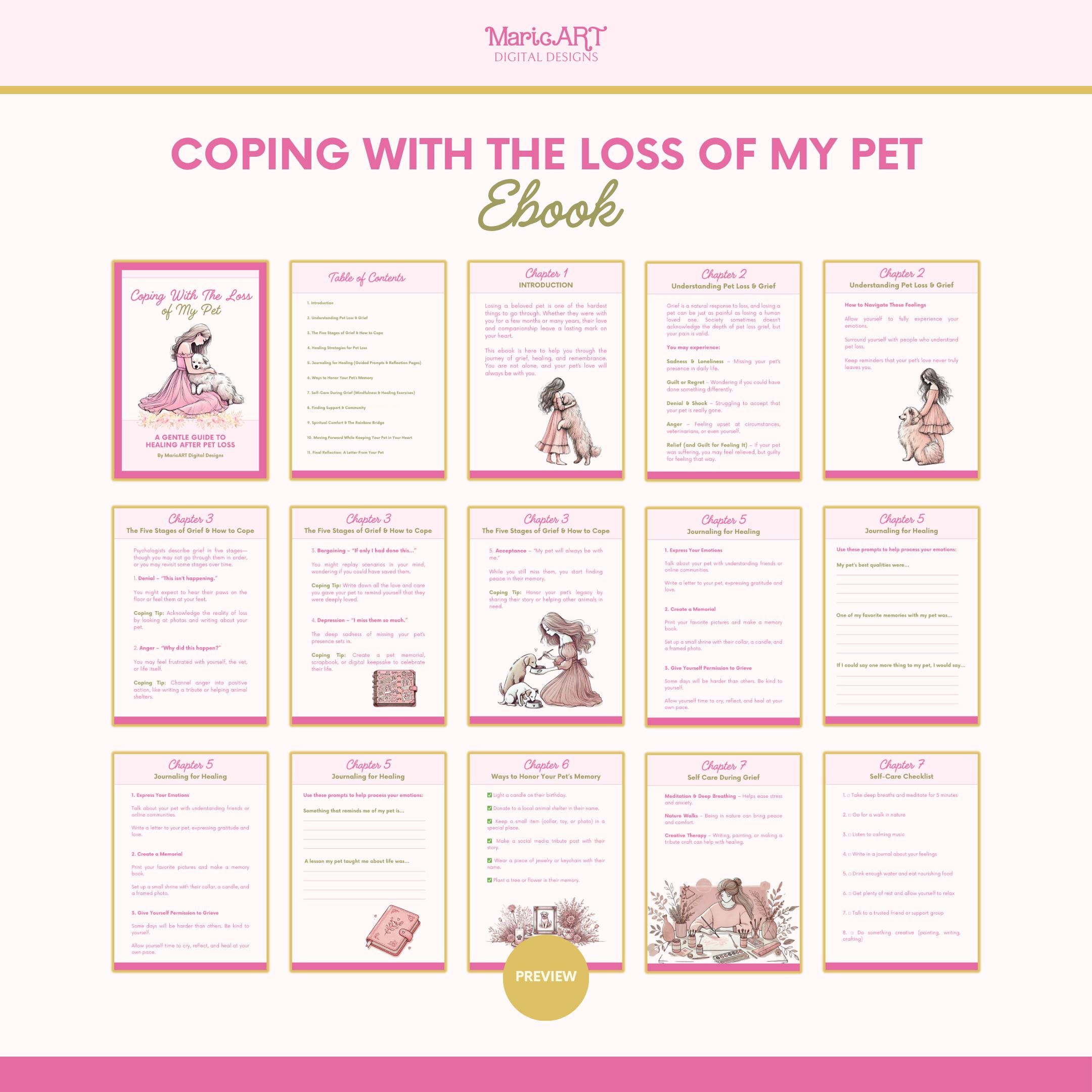 Pet Loss Grief Ebook, Coping With Pet Loss Guide, Pet Grief Support ...