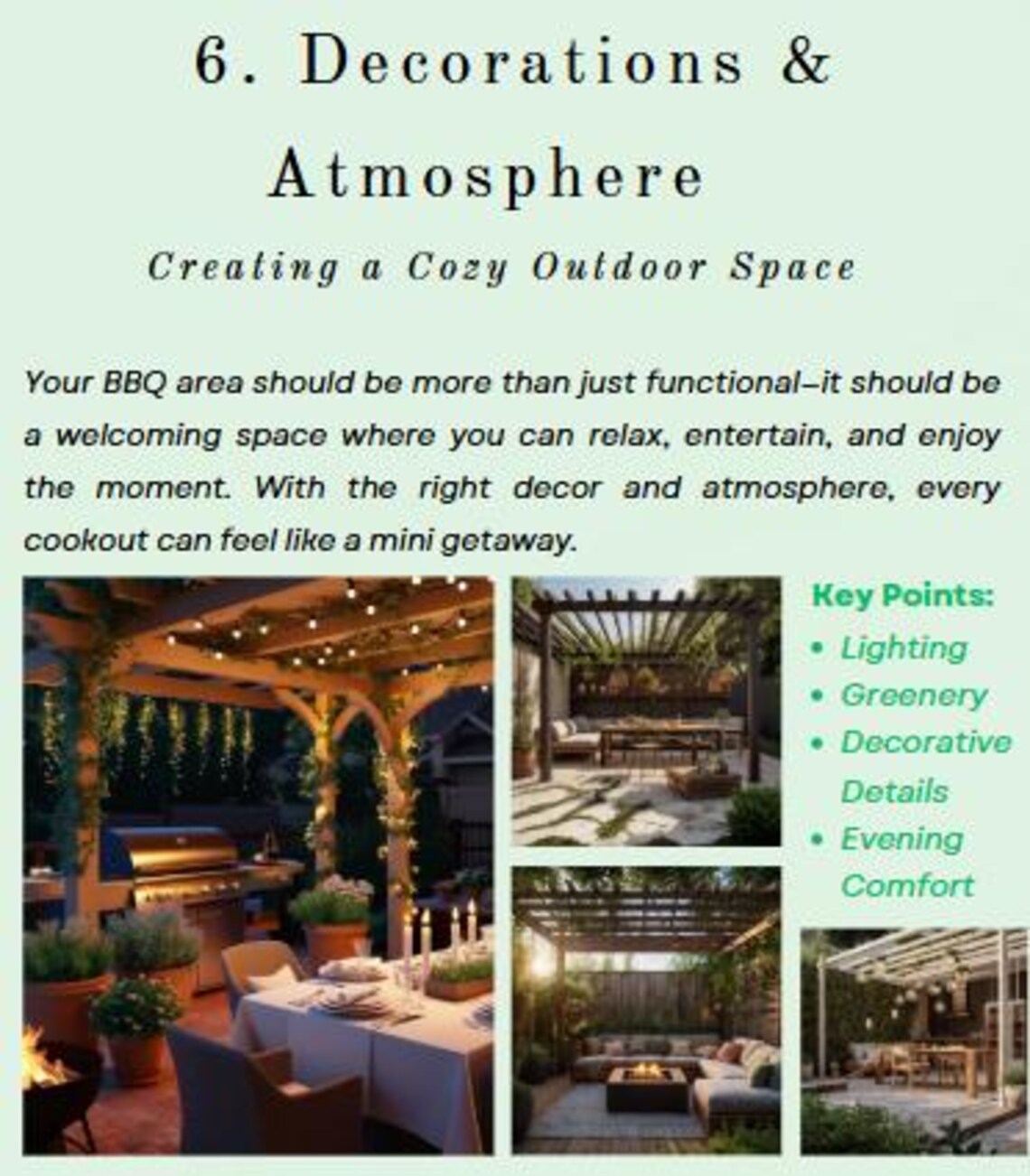 BBQ Setup Guide | Outdoor Kitchen Planning PDF | Backyard Grill Zone ...