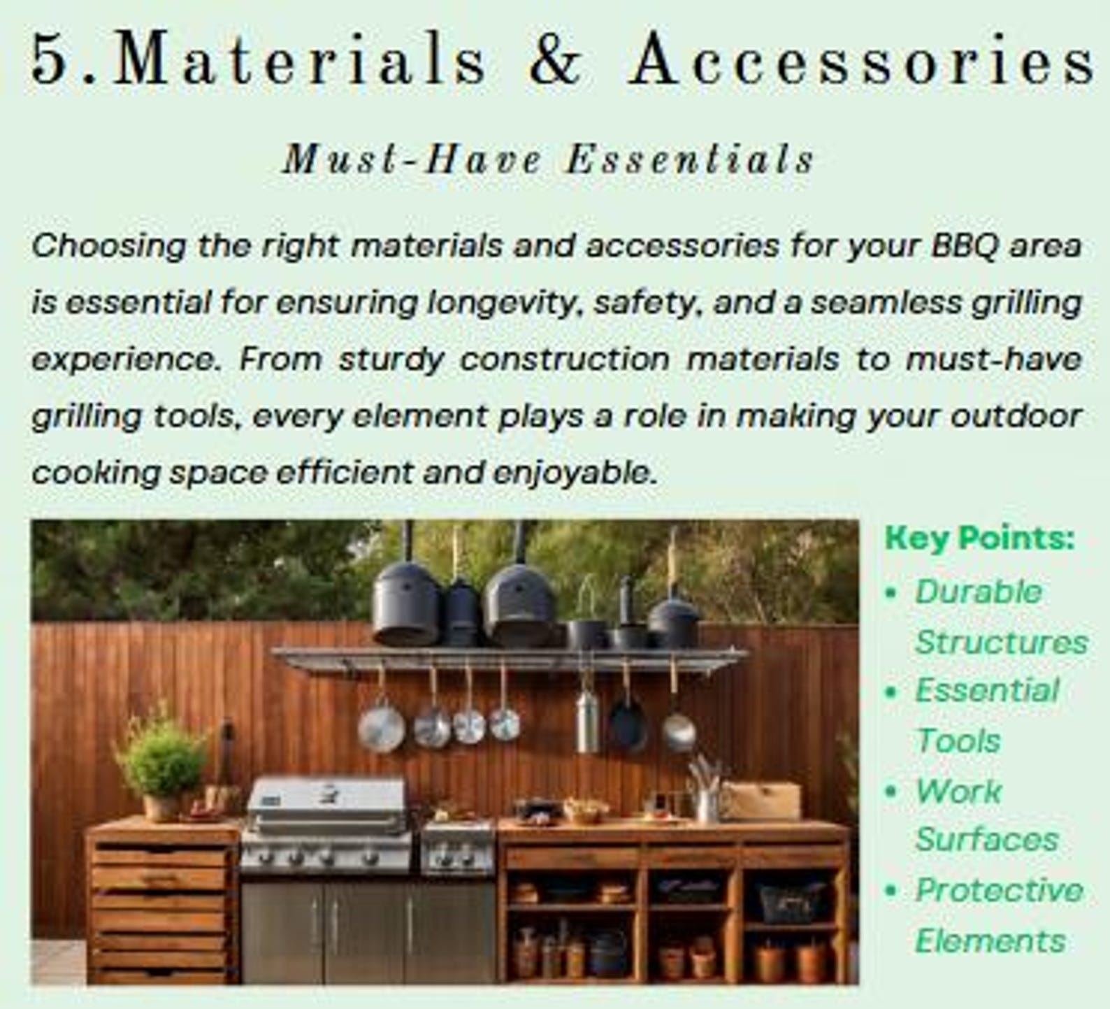 BBQ Setup Guide | Outdoor Kitchen Planning PDF | Backyard Grill Zone ...