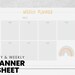 Rainbow Daily and Weekly Planner Sheets - Print at Home Planner Sheets ...