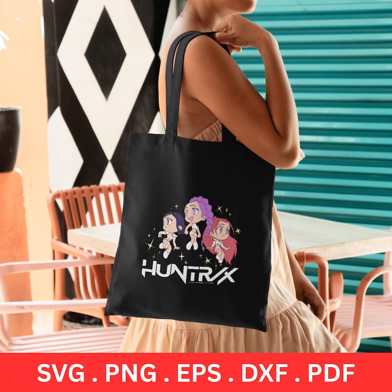 Huntrix Heroic Girls | Kpop Demon Hunters Group Pose PNG | Jinu Manga ...