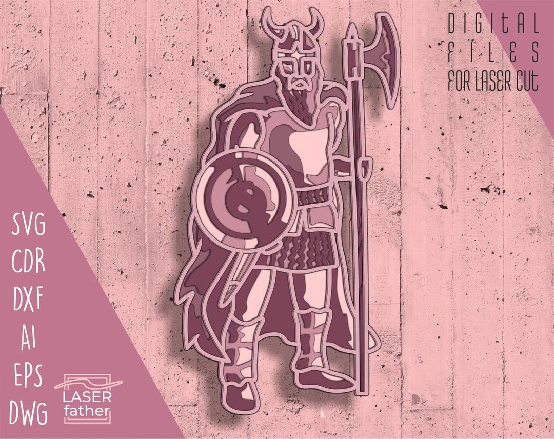 Viking Svg Ai Cdr Dwg Eps Files for Download, 3D Paper Crafts ...