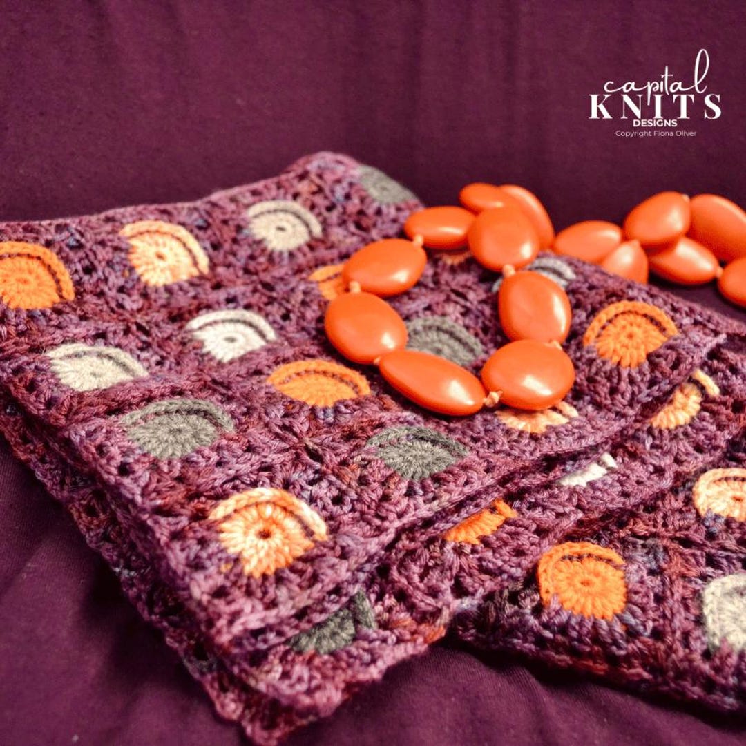 Coinflip Crochet Scarf PDF Pattern, Reversible Granny Square Design ...