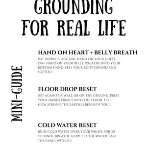 Nervous System Reset Kit | Printable Emergency Protocol + Affirmation ...