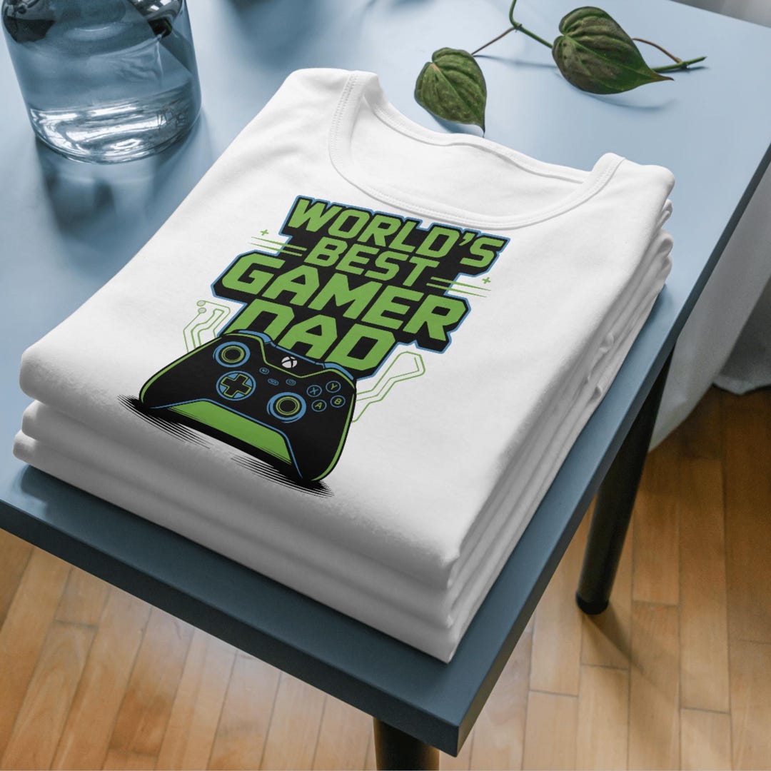 World's Best Gamer Dad PNG SVG EPS | Funny Gaming Dad Shirt | Father's ...