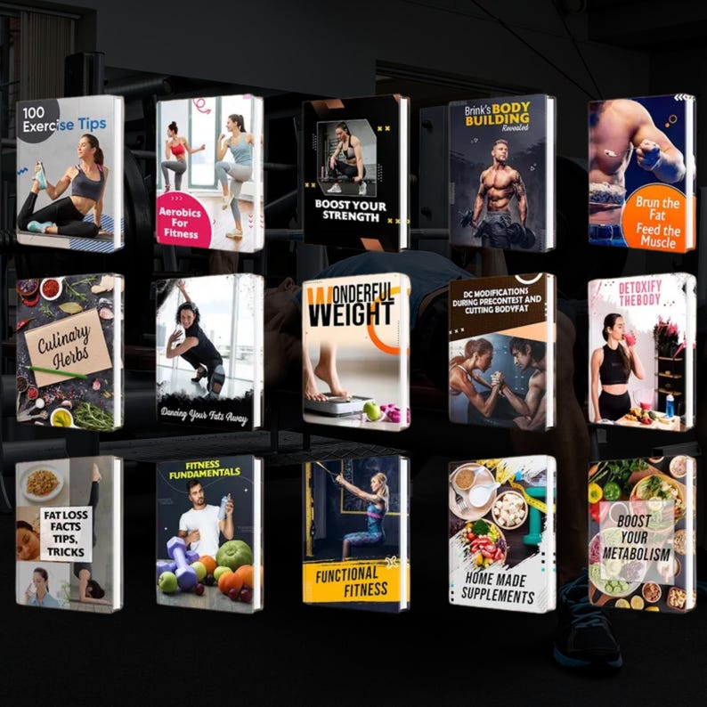 50+ Fitness Ebooks PLR Bundle | Master Resell Rights Digital Products ...