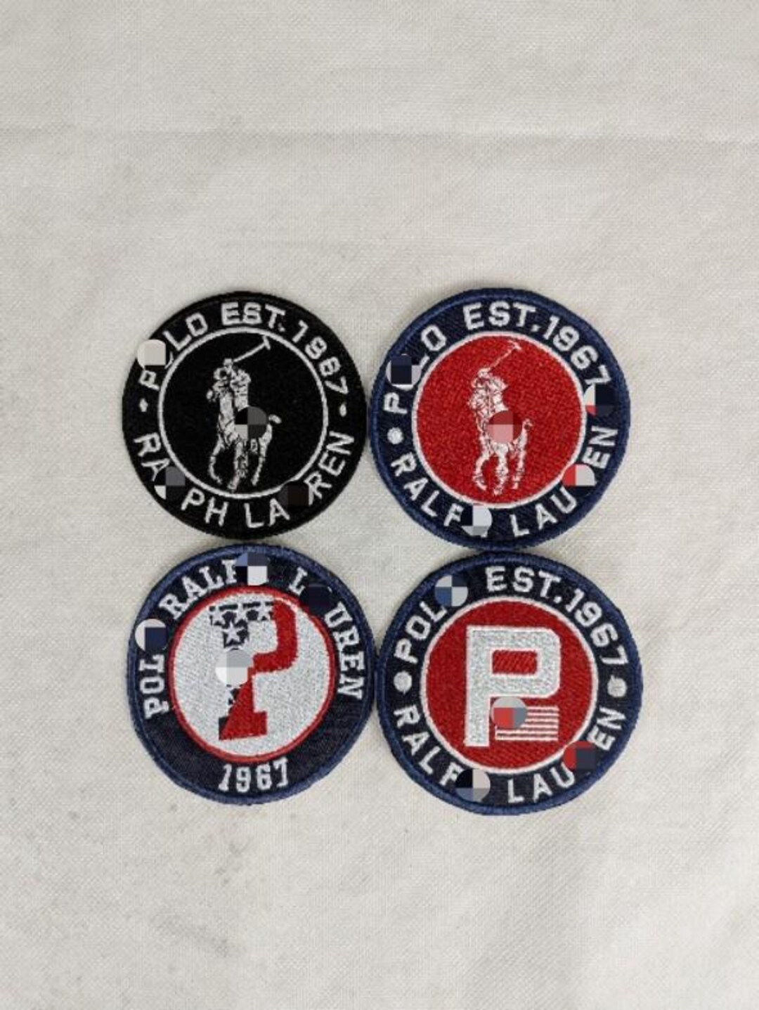 4 Pcs Polo Patch Iron-on/sew-on Ralph Embroidered 3.75" Lauren - Etsy