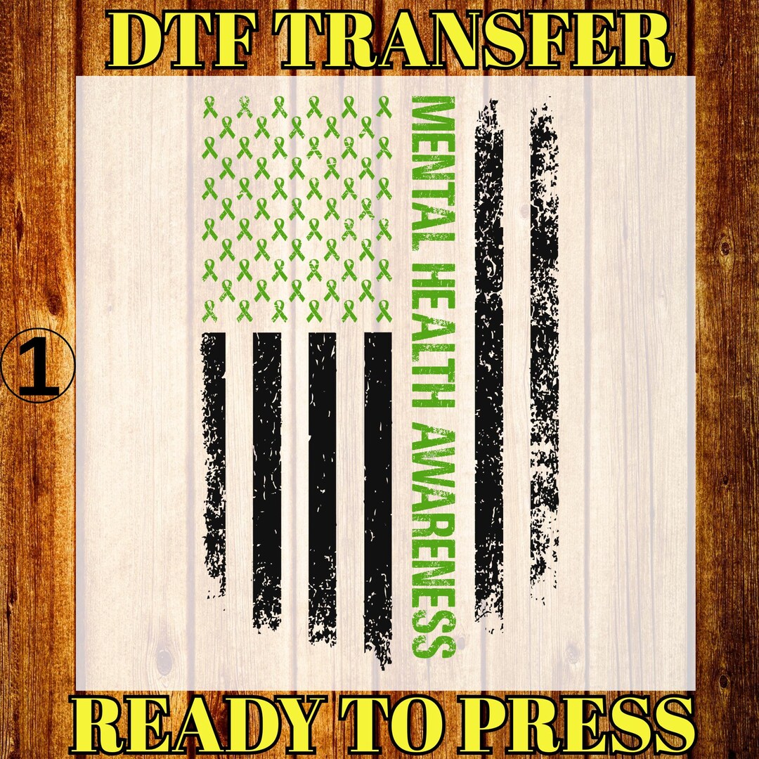 Mental Health Awareness DTF Print: Self Love Inspirational Heat ...