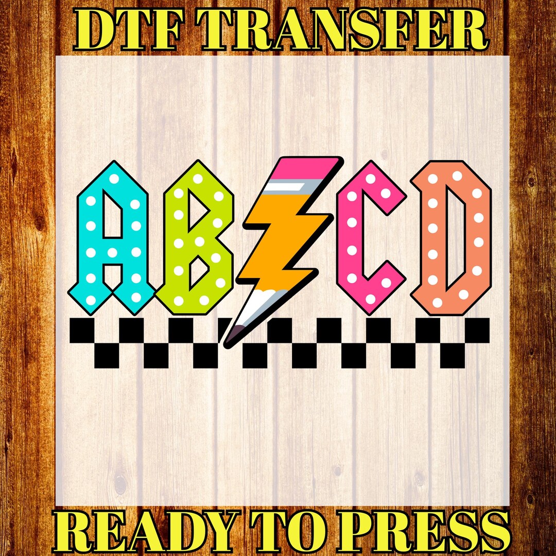 ABCD Teacher DTF Print, Teacher Back to School Ready to Press, Chess ...