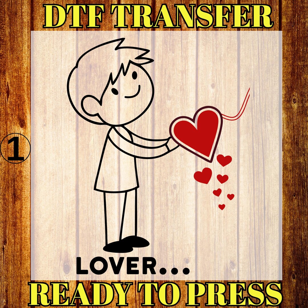 Heart & Love Battery DTF Transfer, Valentine’s Day Heat Transfer ...