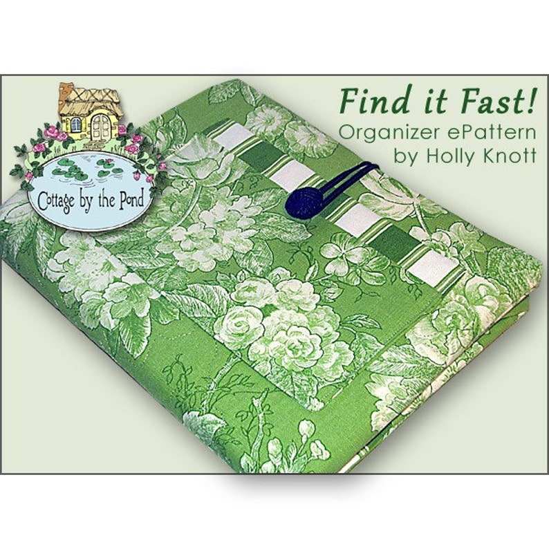 Find It Fast Organizer - Sewing Epattern (PDF) - Quilted Binder Folder ...