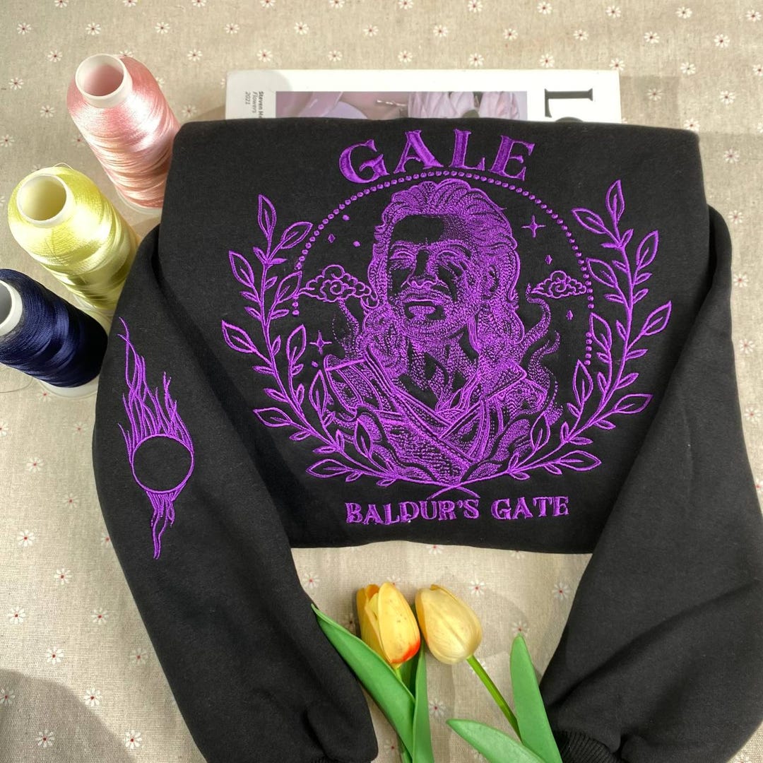Gale Dekarios Embroidered Sweatshirt and Hoodie, Baldur's Gate 3 Shirt ...