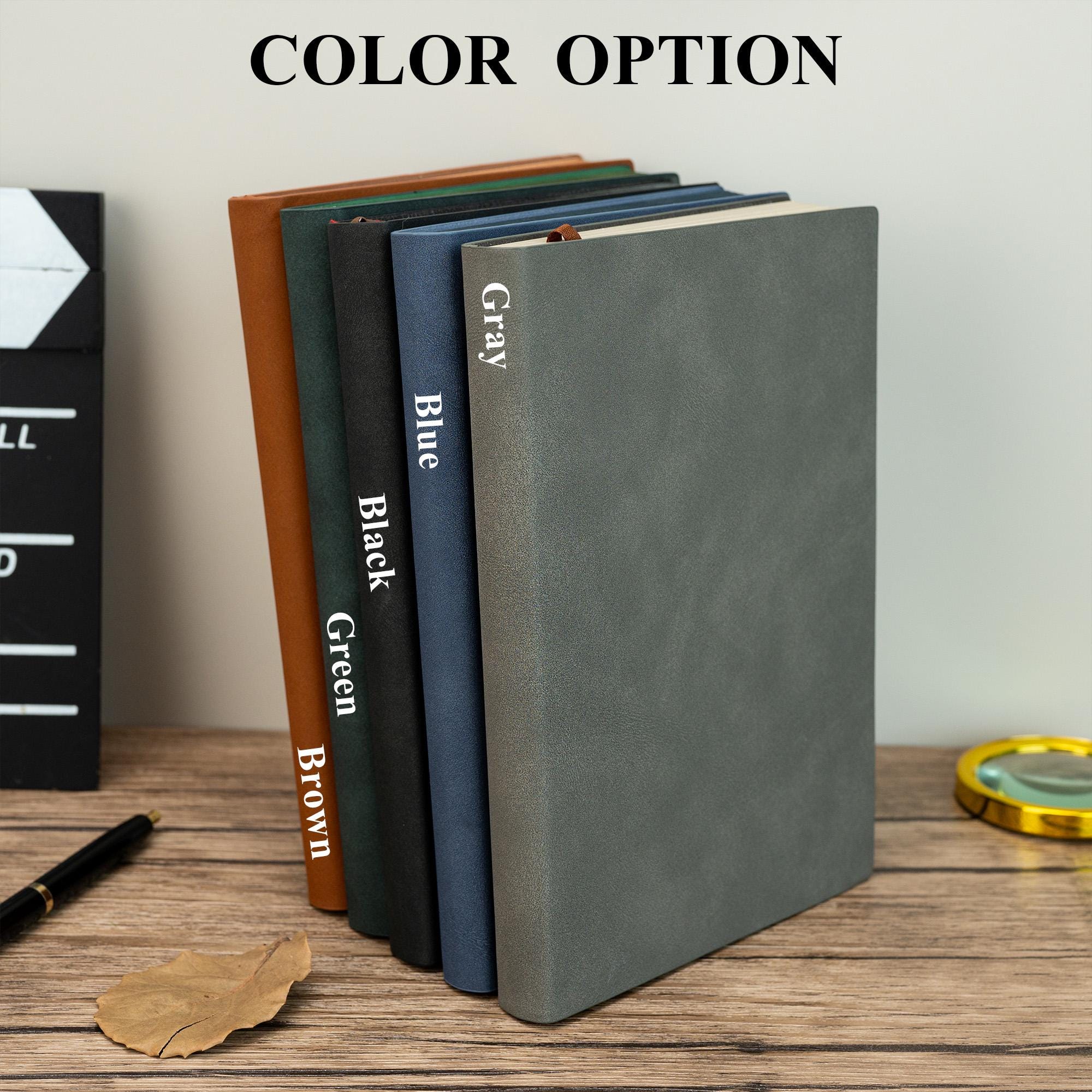 Monogrammed Leather Journal, Personalized Engraved Journal, Custom A5 ...