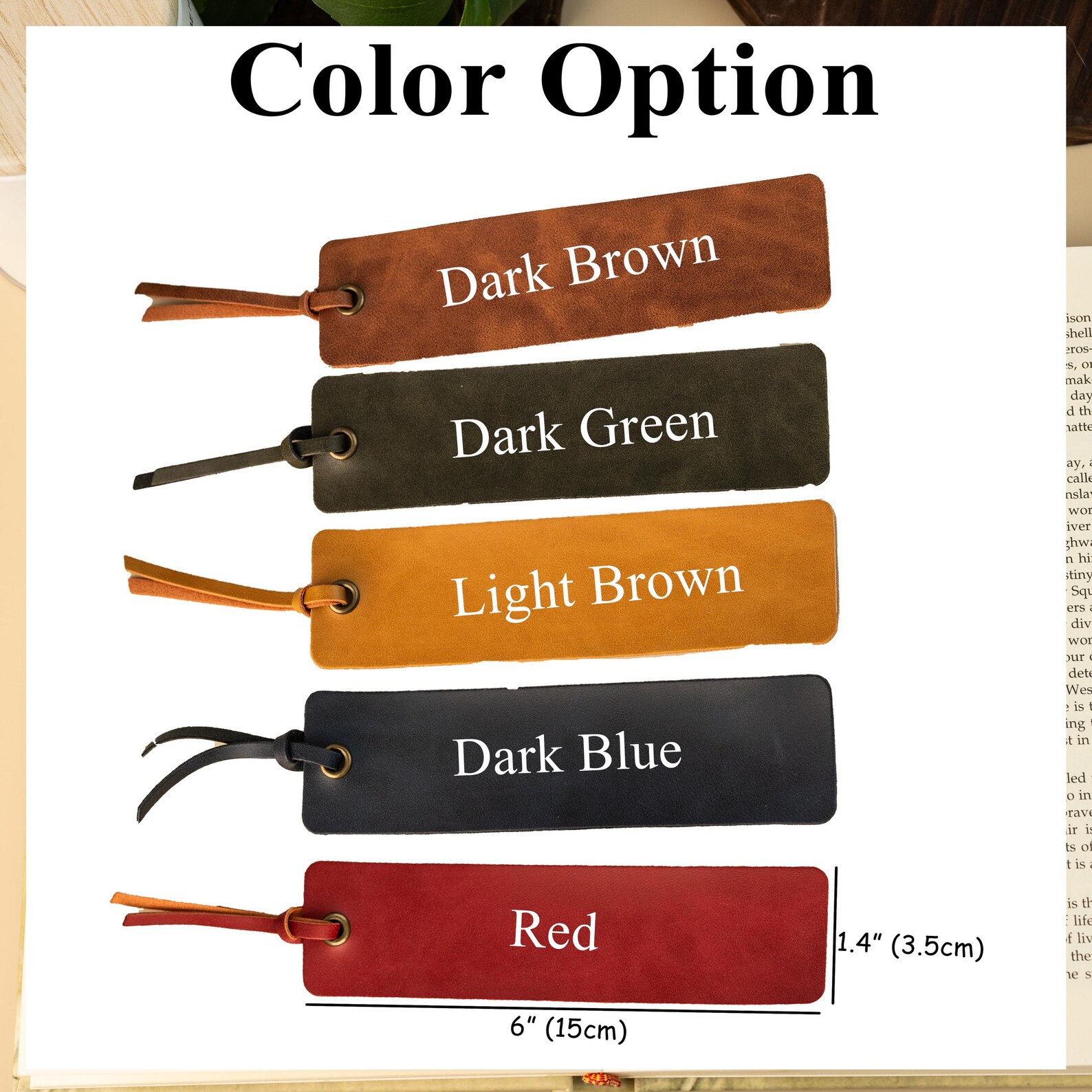 Custom Leather Bookmark/personalized Birth Flower Bookmarks/gifts for ...