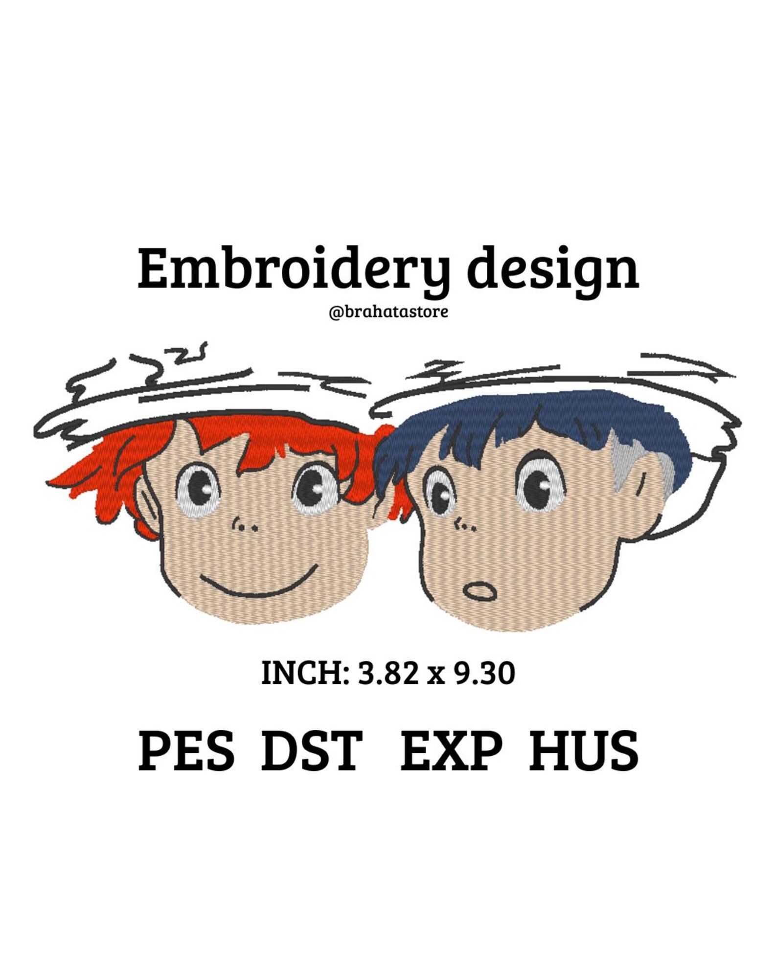 Ponyo Anime Studio Ghibli Design, Embroidery Design Ponyo Studio Ghibli ...