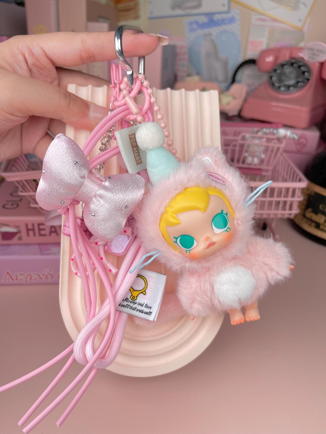 Popmart DIY Keychains for Bags and Phones With Molly Vinyl - Etsy