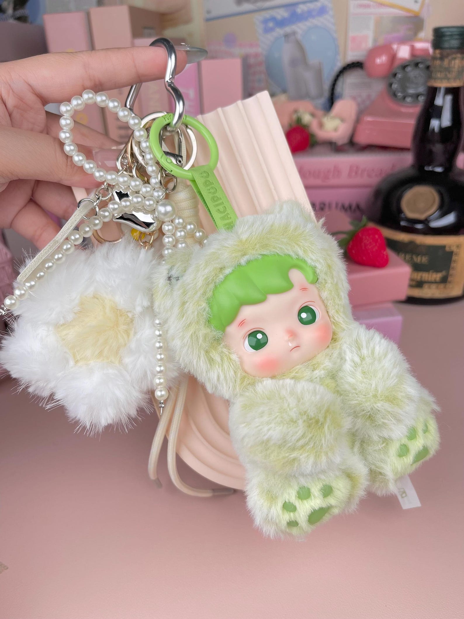 Popmart Hacipupu Vinyl Scented Plush Pendant Gummy Bear Keychains ...