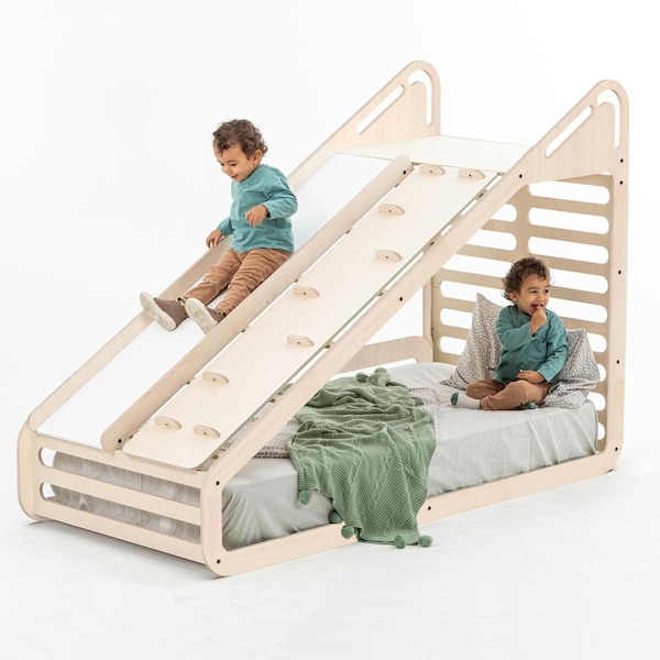Kids Climbing Floor Bed - Etsy