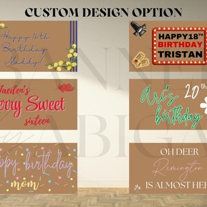 Digital File Brown Paper Banner Template - Etsy