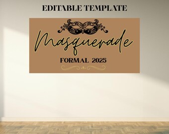 Digital File Brown Paper Banner Template - Etsy