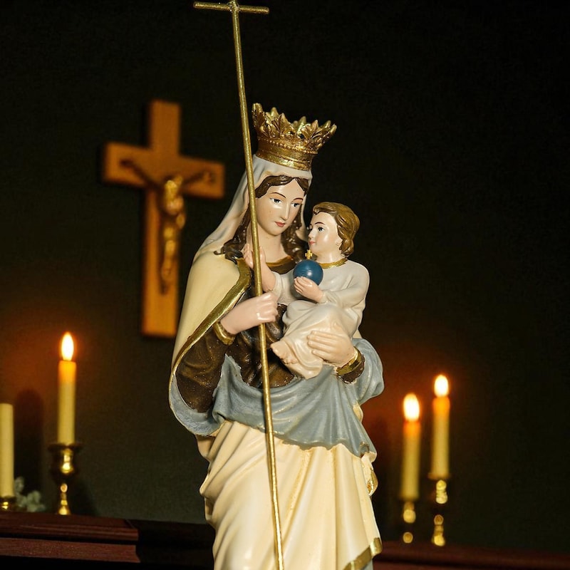 Seated Mary Statue - Etsy UK