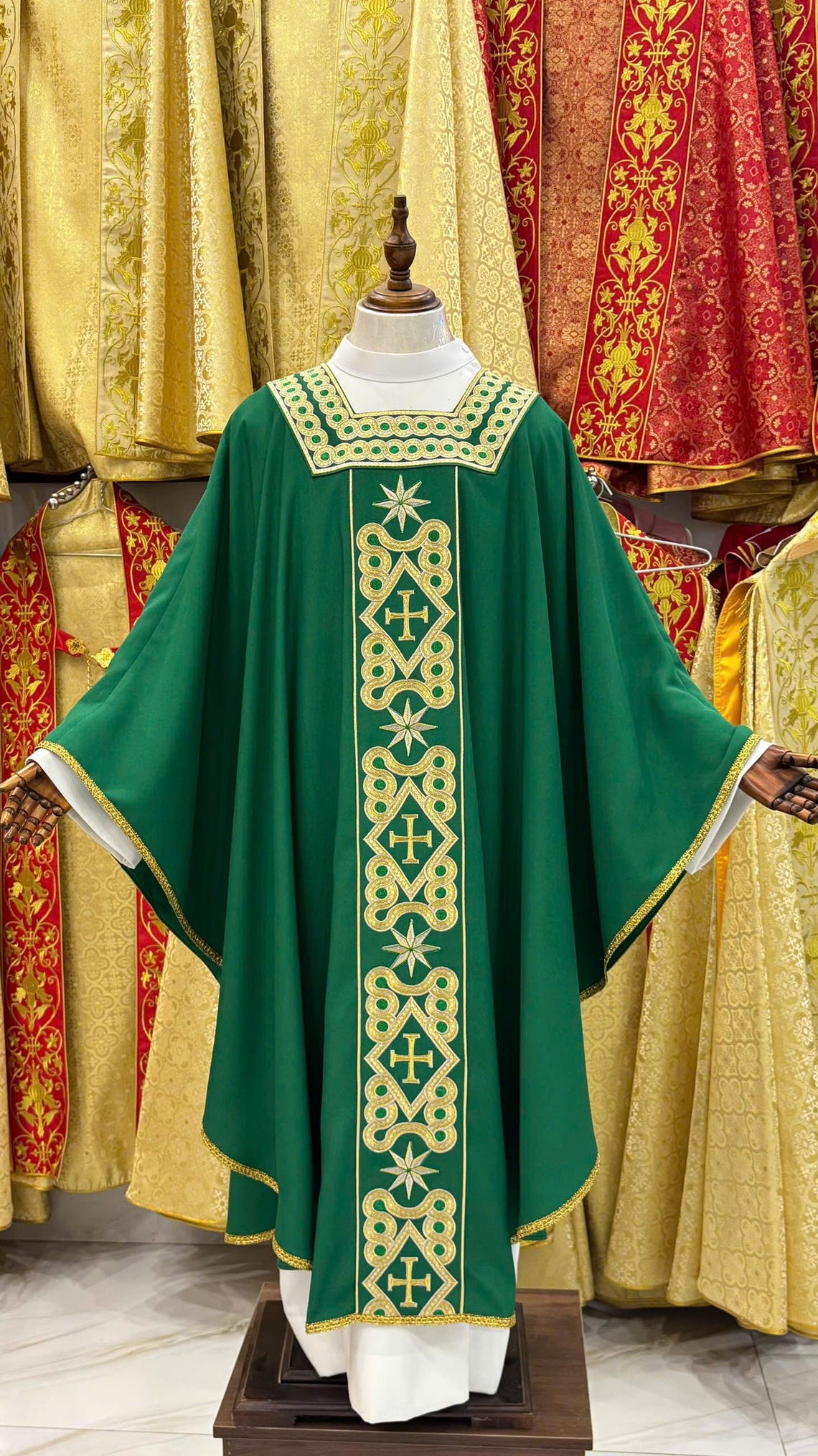 Handmade Catholic Chasuble: Custom Embroidered Priest Vestment - Etsy