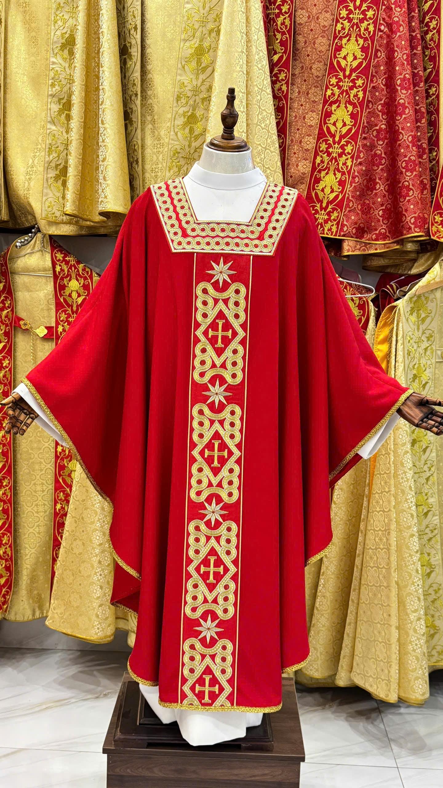 Handmade Catholic Chasuble: Custom Embroidered Priest Vestment - Etsy