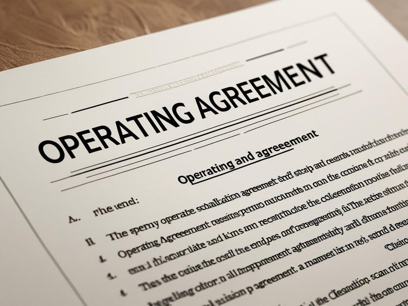 Operating Agreement Template for LLC | Customizable Legal Document ...
