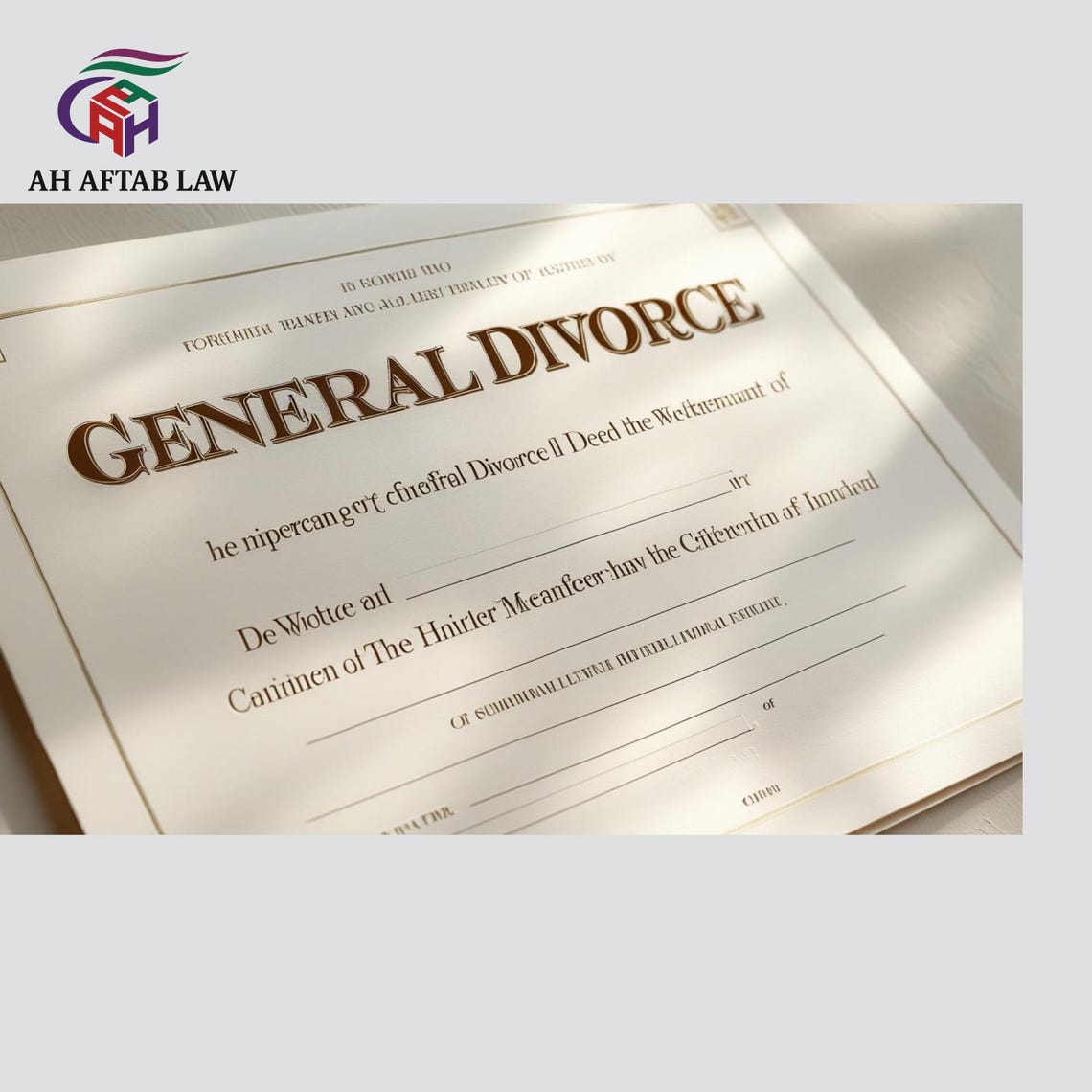 General Divorce Deed Template | Legal Separation Agreement for Easy ...