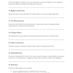 Construction Contract Template (PDF Download | Editable | A4 US Letter ...