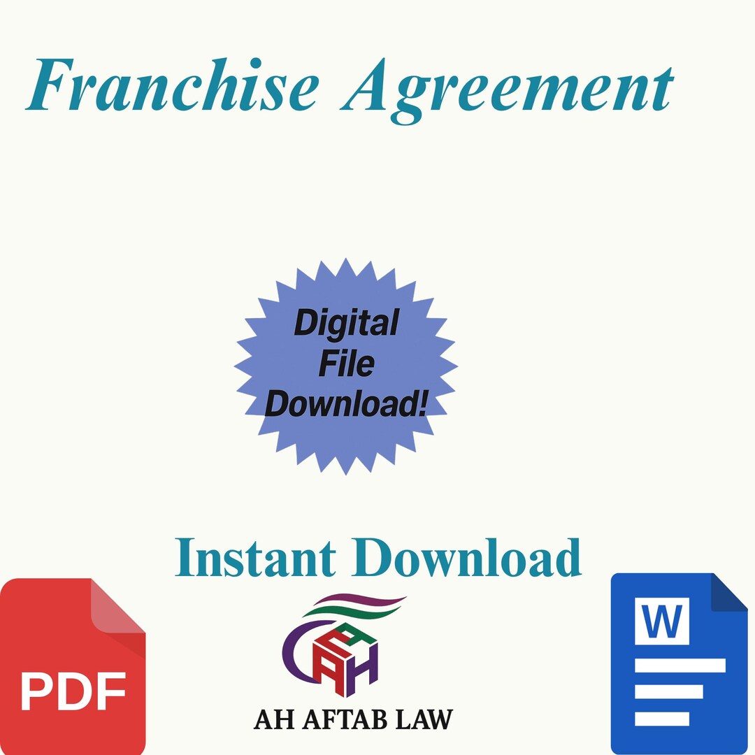 Franchise Agreement Form - Editable Contract Template for Successful ...