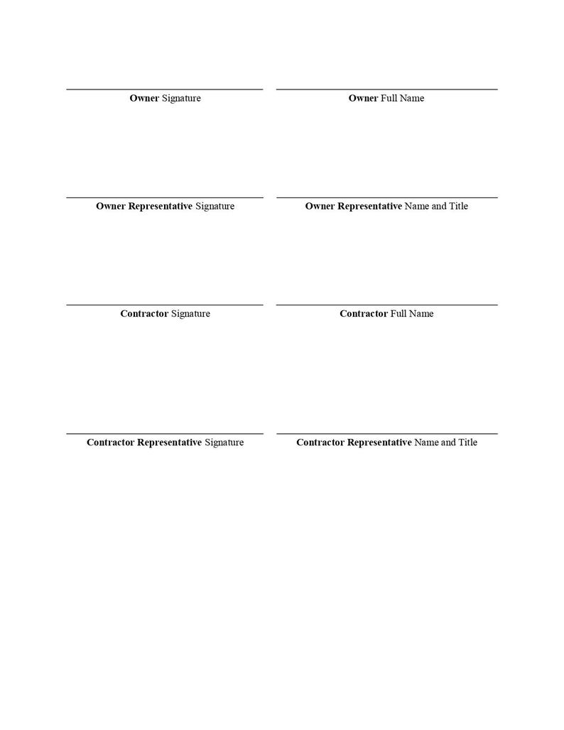 Construction-contract Template, PDF Download - Etsy