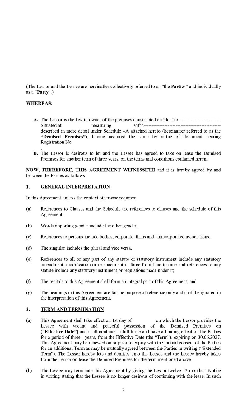 Editable Rental Agreement Template. Printable Lease Agreement ...
