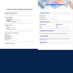 School Incident Report Form Template, School Incident Report Form ...