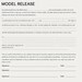 Printable Model Release Form for Photographers: Instant Download Legal ...