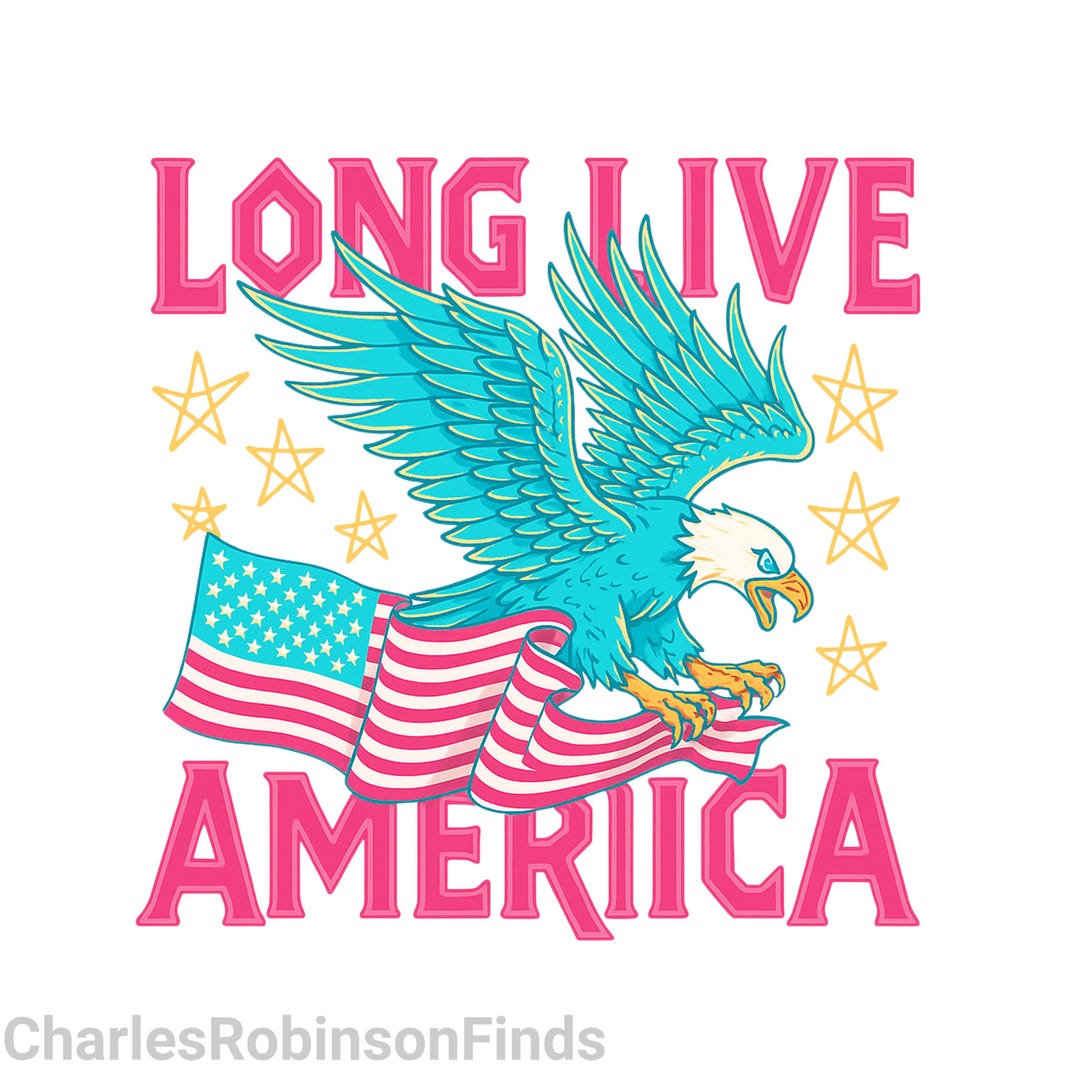 Long Live America PNG – Patriotic Eagle USA Flag Sublimation – 4th of ...