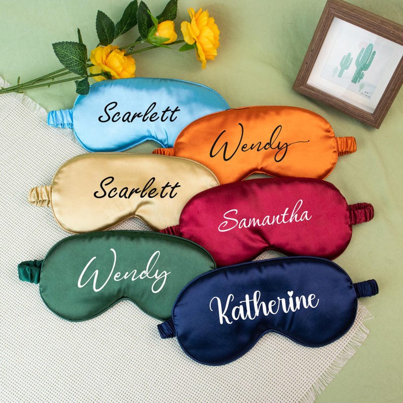 Personalized Eye Mask With Name - Custom Eye Mask for Bridesmaids ...
