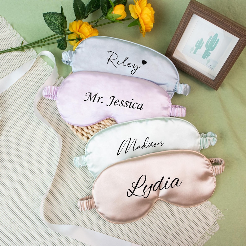Custom Eye Mask With Name –personalized Sleep Mask for Bridesmaids ...