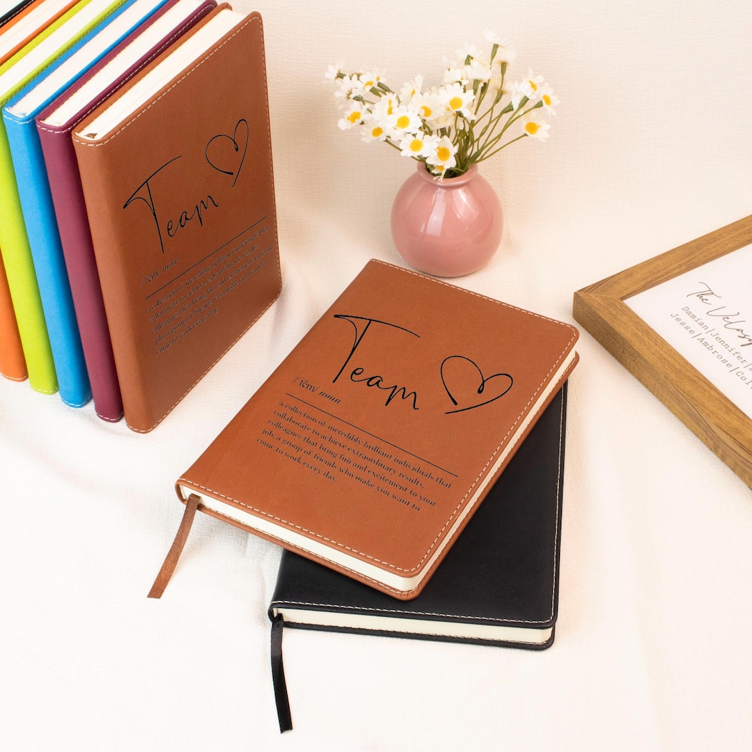Employee Appreciation Gift – Personalized Team Journal, Custom Coworker ...