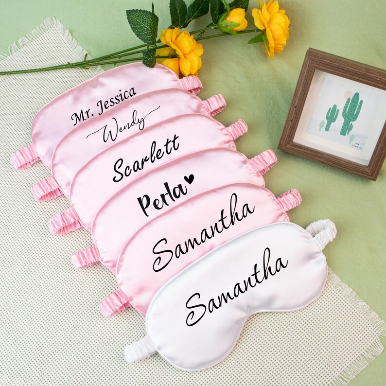 Personalized Eye Mask With Name - Custom Eye Mask for Bridesmaids ...