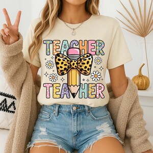 Coquette Teacher Png, Back to School Png, Teacher Appreciation Png ...