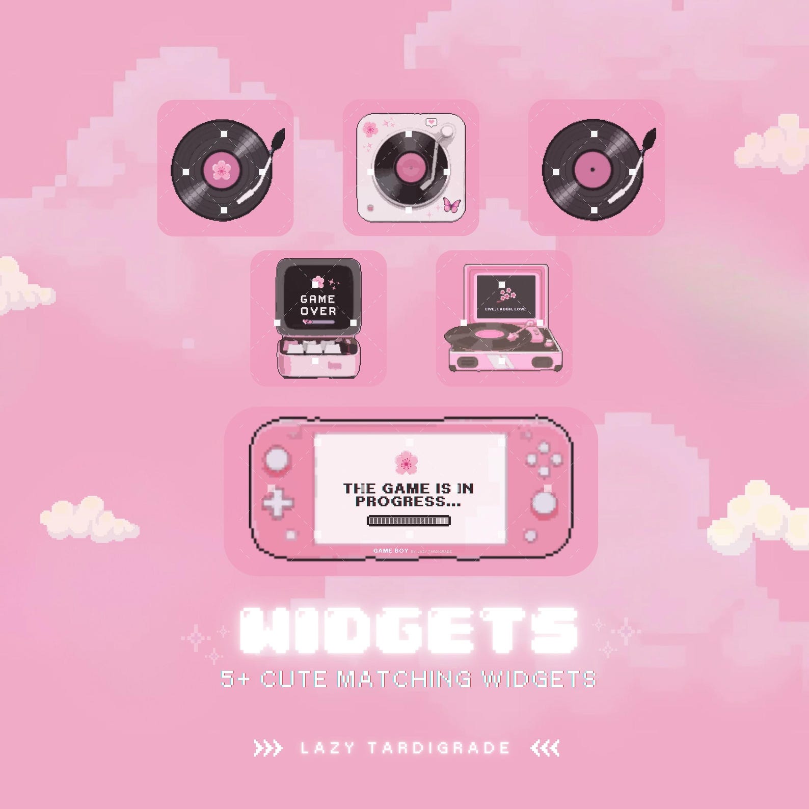 Pink Gamer Pixel App Icons | iPhone & Android Icons, Ios 18 Icons ...