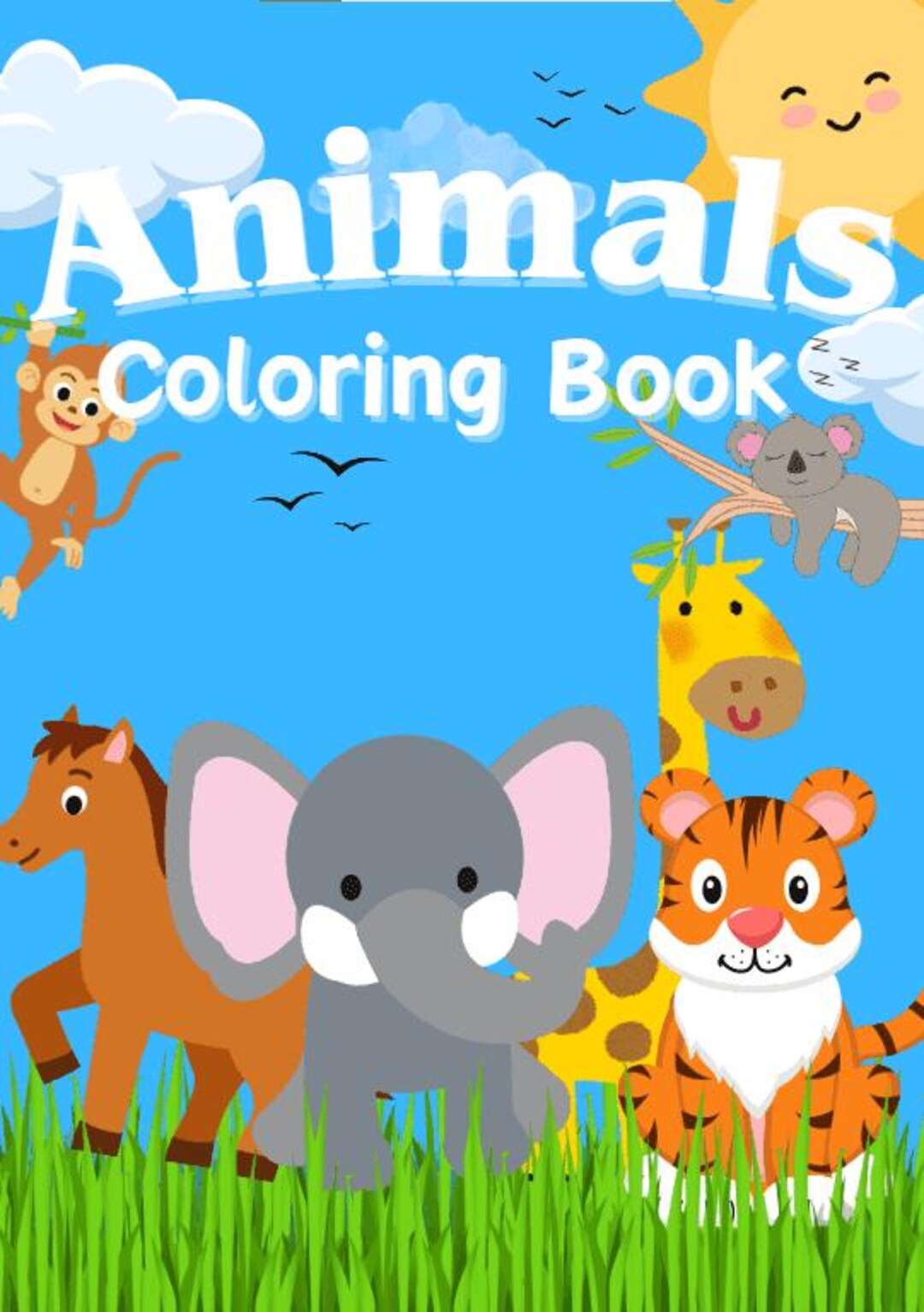 Amazing Animals Coloring Book - Etsy