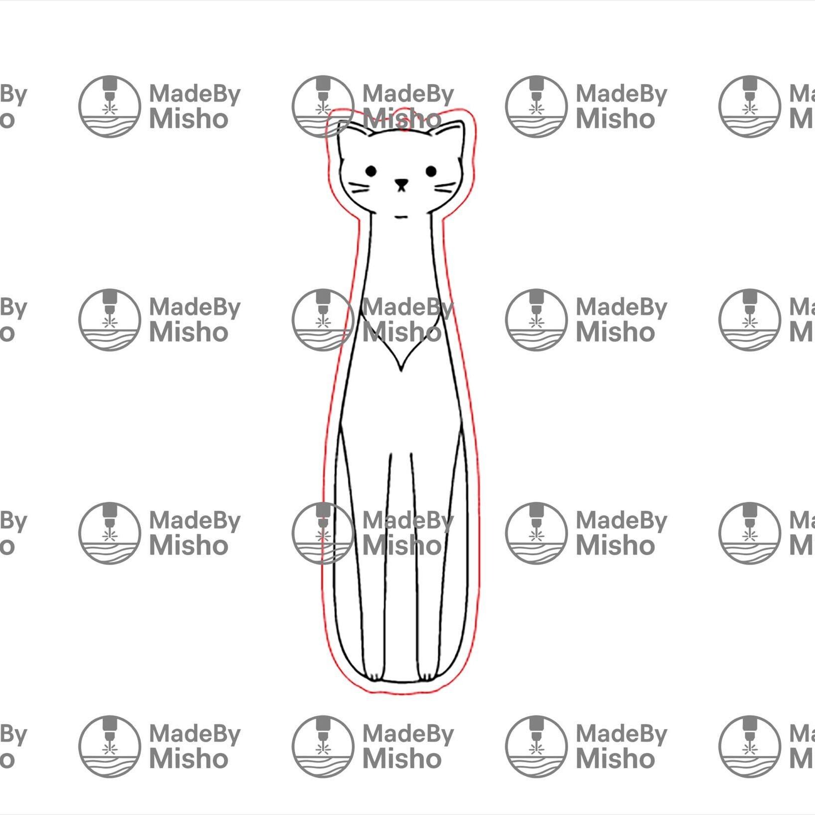 Cute Cat Bookmarks SVG, 3 Laser Cut Files, Digital Download, Digital ...