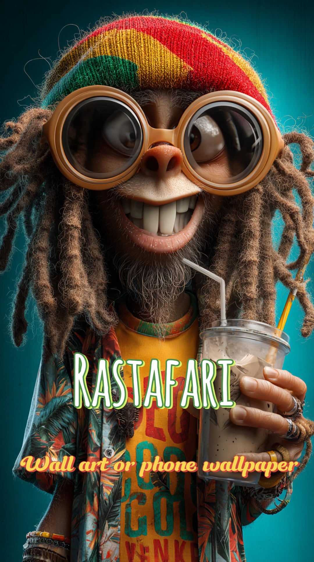 Cartoonish Rastafari Character | Reggae Vibes Art | Digital Download - Etsy