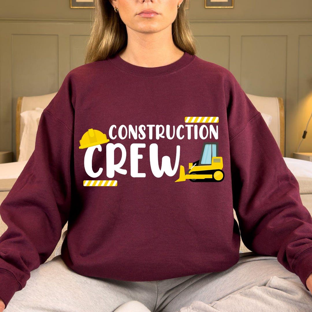Construction Crew SVG: Birthday Family Matching Shirts (digital ...