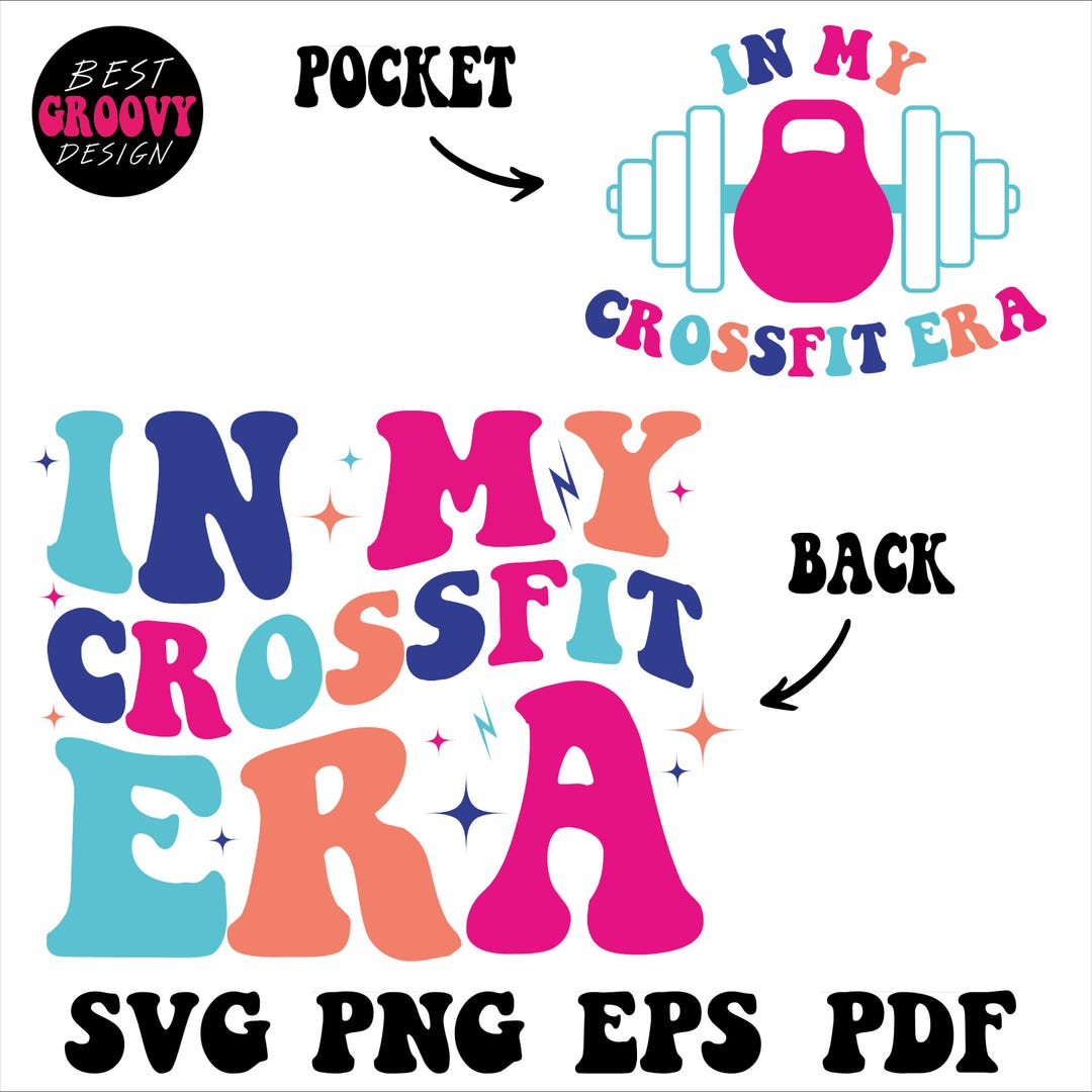 In My Crossfit Era SVG: Women's Weightlifting Design (digital Download ...