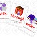 Teaching Prepositions Clipart & Digital Flashcards: Digital | Etsy